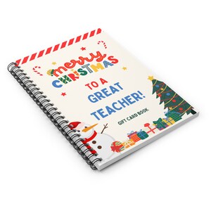 Custom Teacher Appreciation Gift Card Book Teacher Gift Card Holder ...