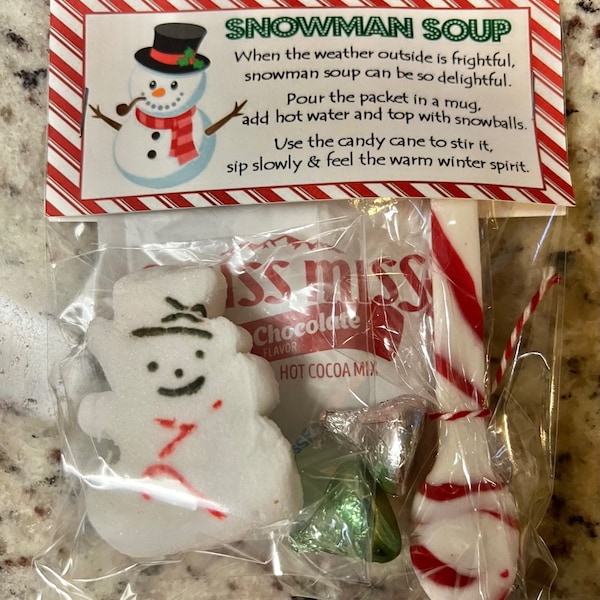 Snowman Bag Topper - Etsy