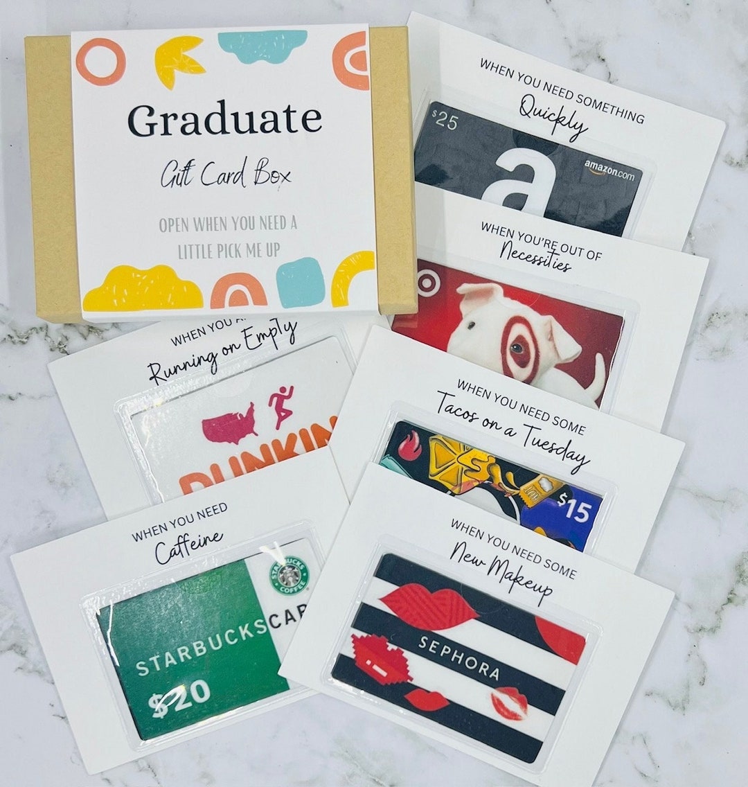 Custom Graduation Gift Card Book | Gift Card Box | High School Grad ...