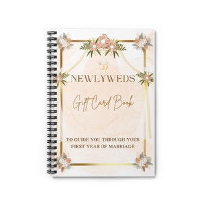 Printed Custom Newlyweds Gift Card Book | Wedding Gift Card Book ...