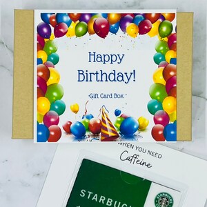 Custom Birthday Gift Card Book | Gift Card Box | Birthday Gift Card ...