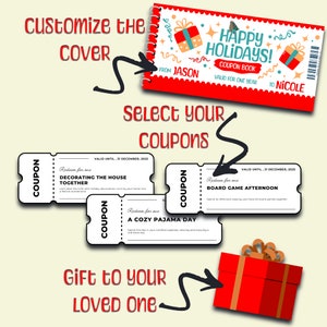 Personalized Holiday Coupon Book: Custom Vouchers, Perforated Pages - Etsy