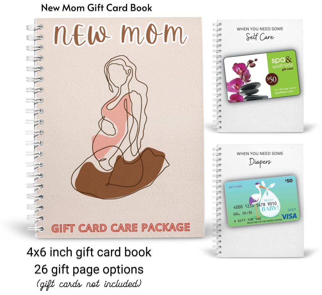 New Mom Gift Card Book - Etsy