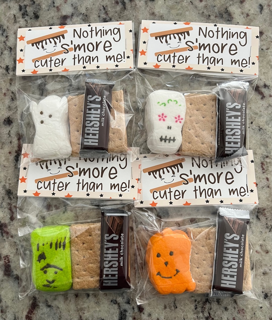 S'mores Halloween Peeps Treat Bags, School Halloween Party Favors ...