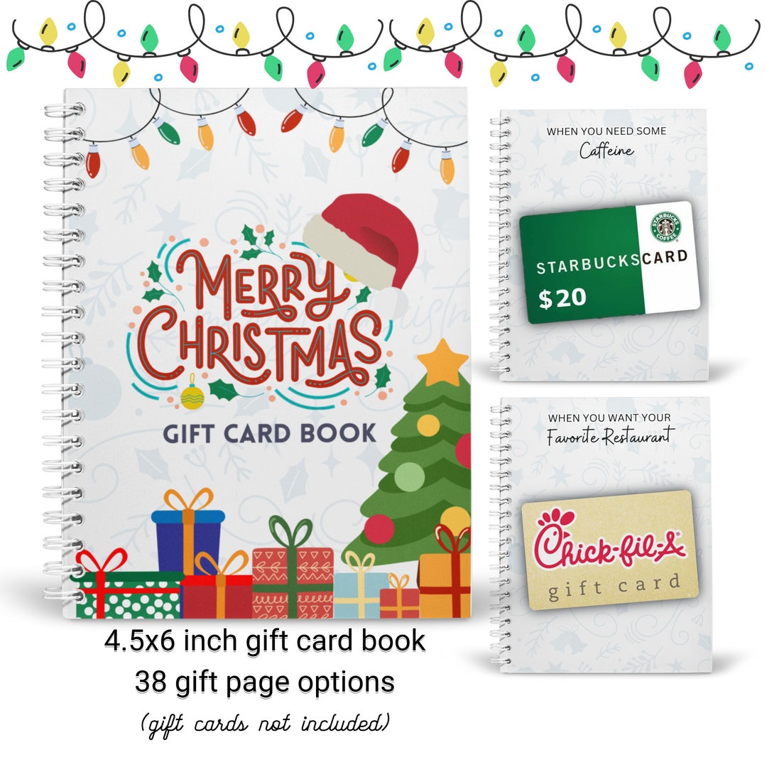 Custom Christmas Gift Card Book | Holiday Keepsake Gift - Etsy