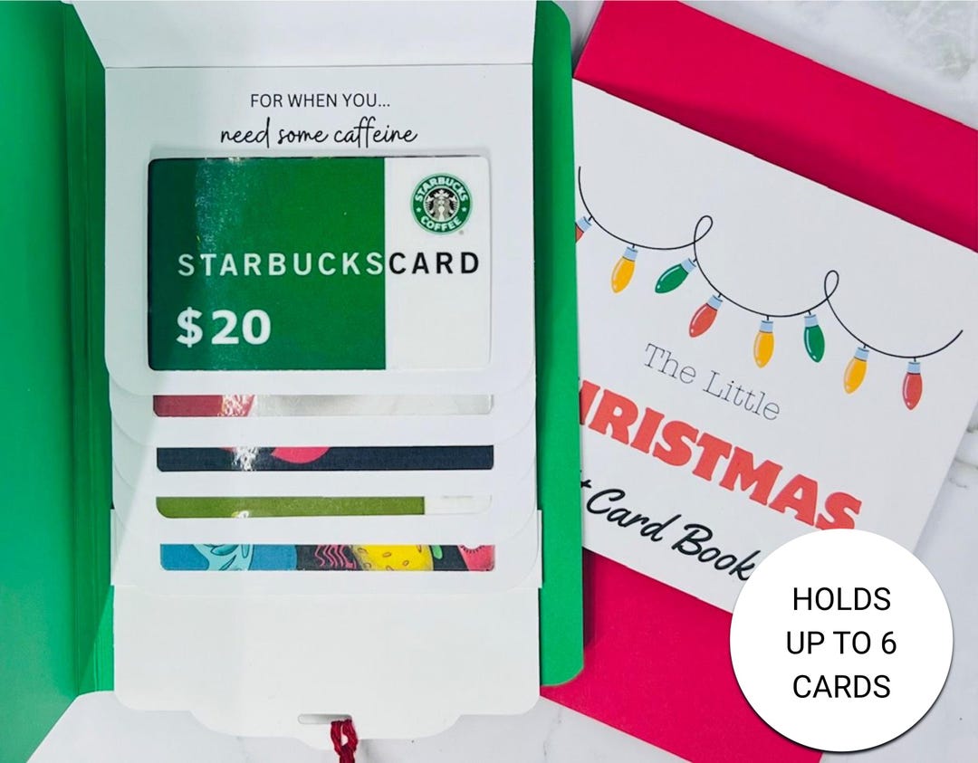 Personalized Christmas Gift Card Waterfall Booklet | Holiday Keepsake ...