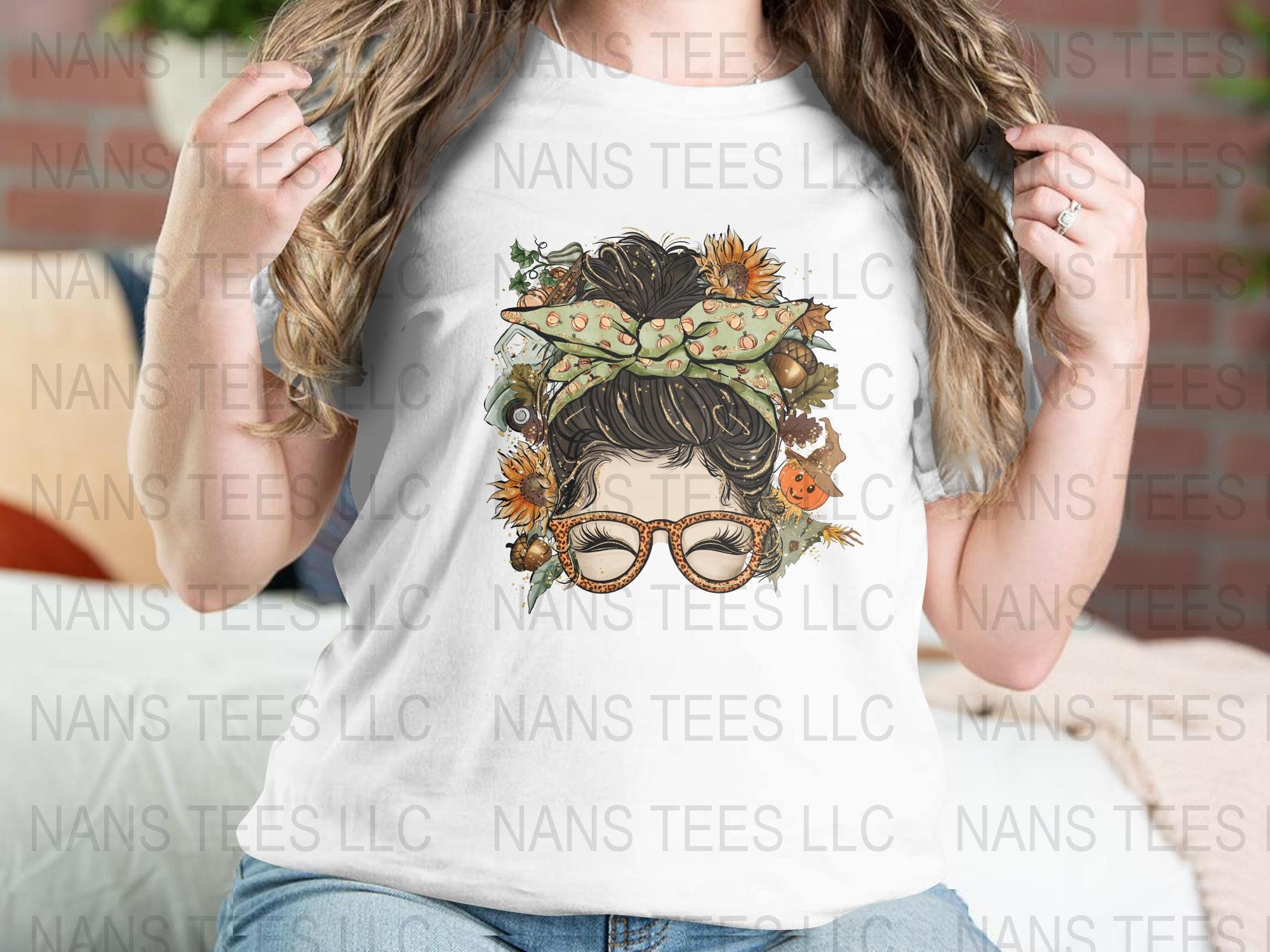 Messy Bun Fall Autumn Svg Png Dxf Eps Jpg Messy Bun Funny - Etsy