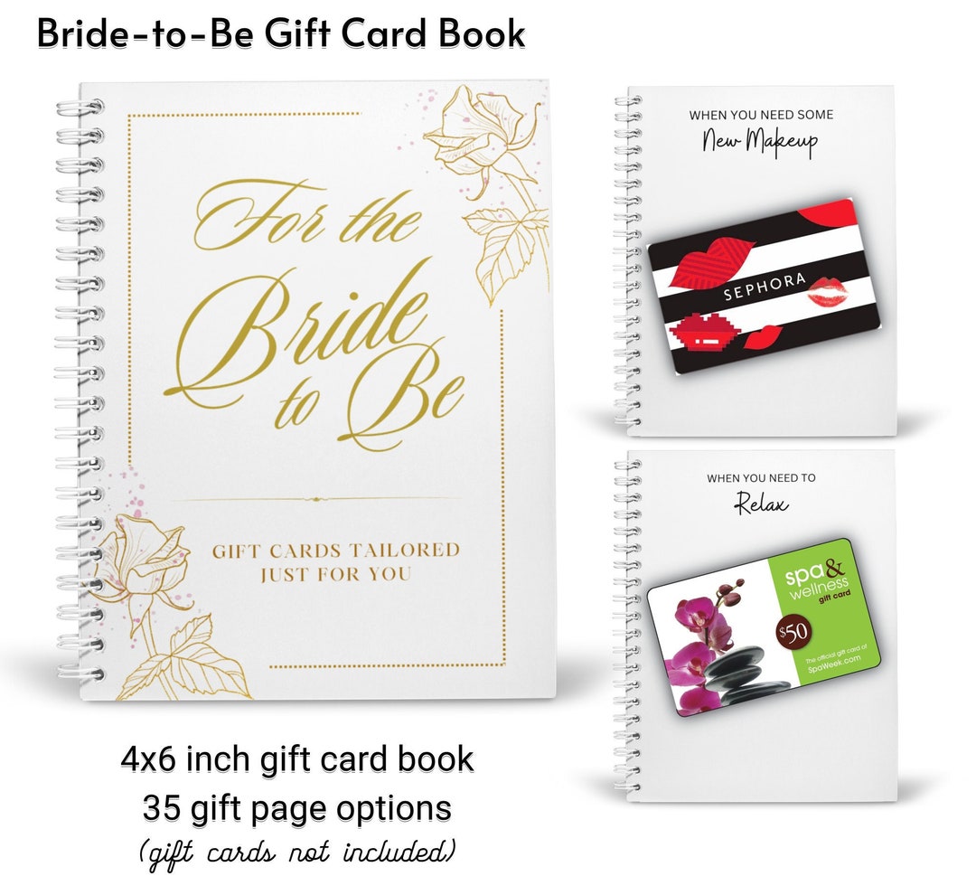 Custom Bride Gift Card Book: Bridal Shower Gift - Etsy