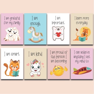 Positive Affirmation Cards for Kids: Set of 40 (digital Download) - Etsy