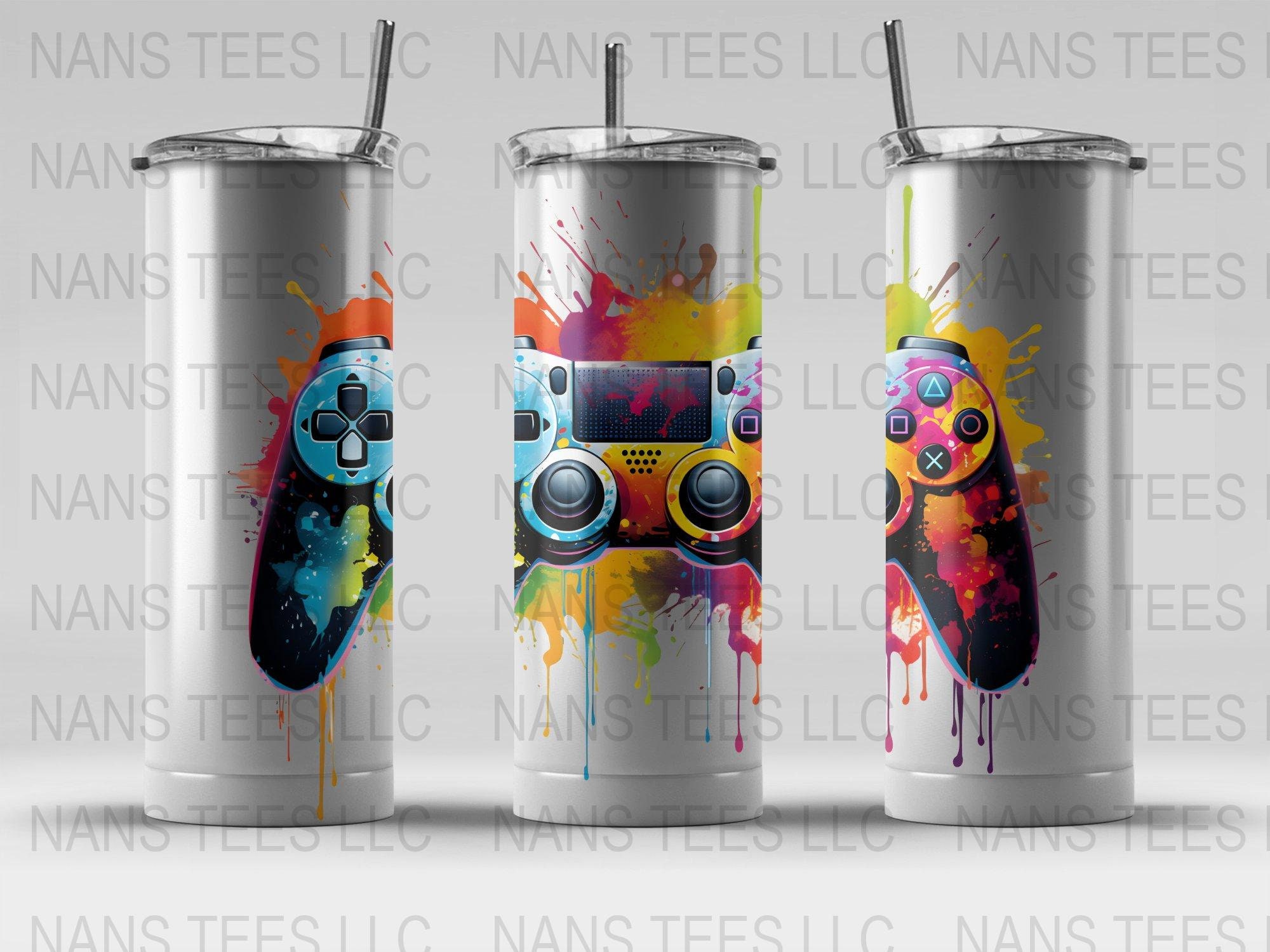 Controller Rainbow Splash Graphic SVG PNG DXF Eps Graphic - Etsy