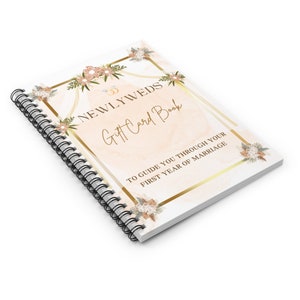 Printed Custom Newlyweds Gift Card Book | Wedding Gift Card Book ...