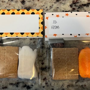 S'mores Halloween Peeps Treat Bags, School Halloween Party Favors ...