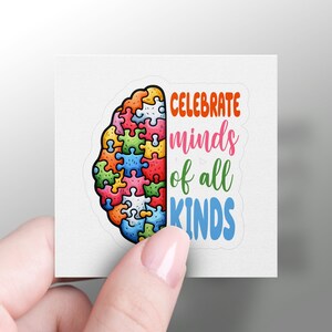 Celebrate Minds of All Kinds 2 Png Pdf Jpg Autism Awareness Graphic ...