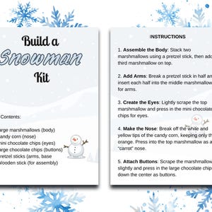 Edible Build a Snowman Kit | Marshmallow Winter Treat, Holiday Party ...