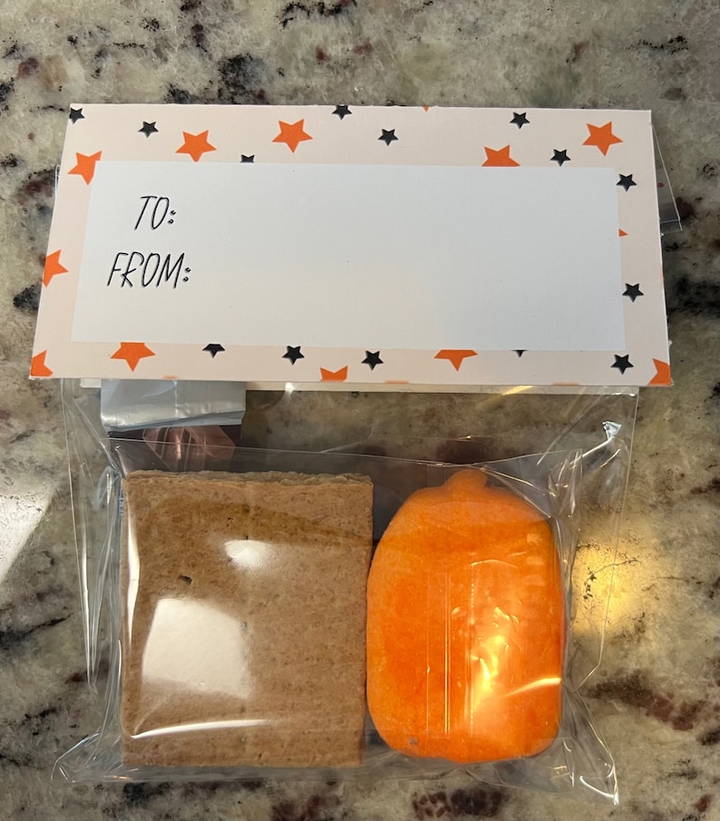 Halloween S'mores Treat Bags, Ghost Peeps, School Party Favors - Etsy