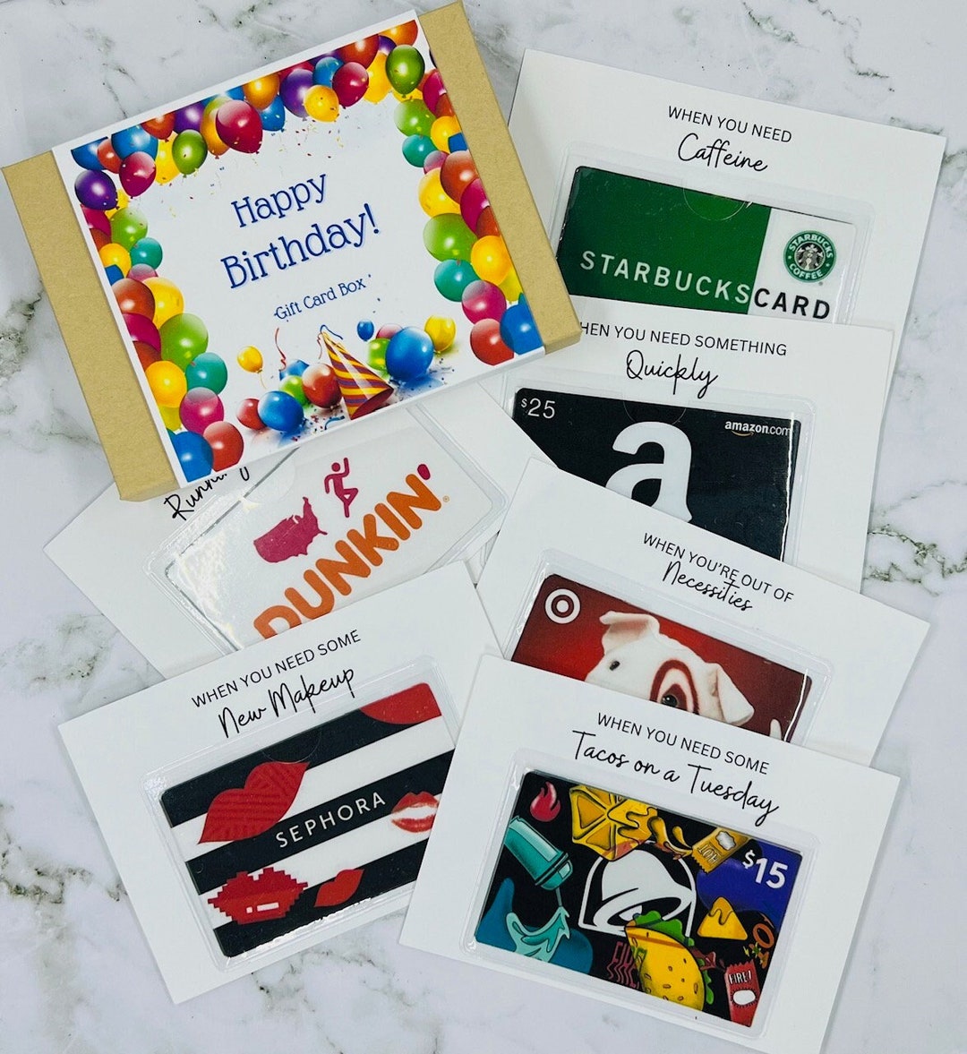 Personalized Birthday Gift Card Book | Custom Gift Box for Friends - Etsy
