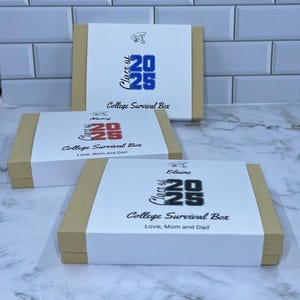 College Survival Gift Card Box, College Care Package, Graduation Gift ...