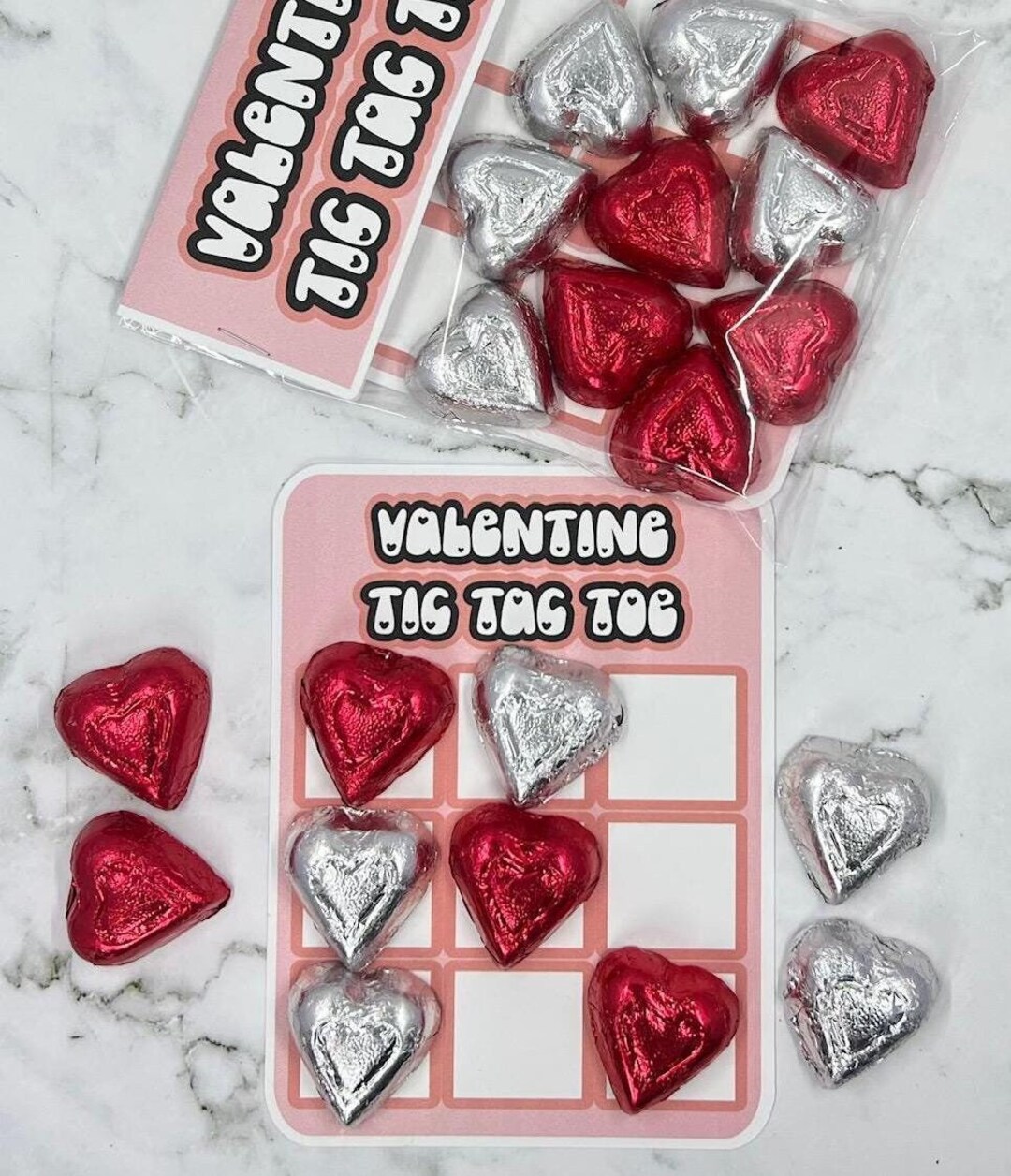 Valentine Tic Tac Toe Treat Bag | Fun Valentine’s Day Game Gift With ...