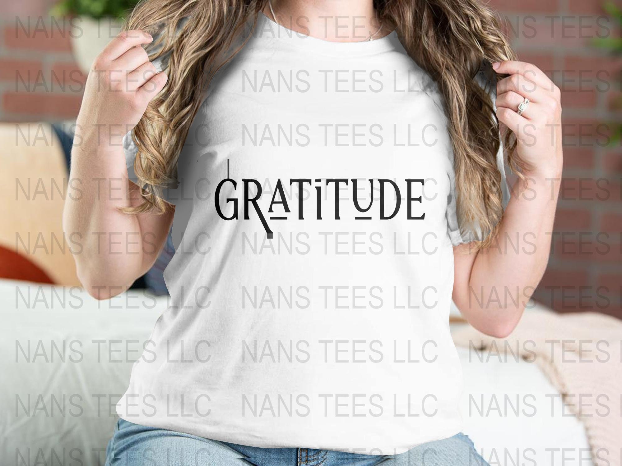 Gratitude Svg Png Dxf Eps Jpg Motivational Graphic Clipart - Etsy