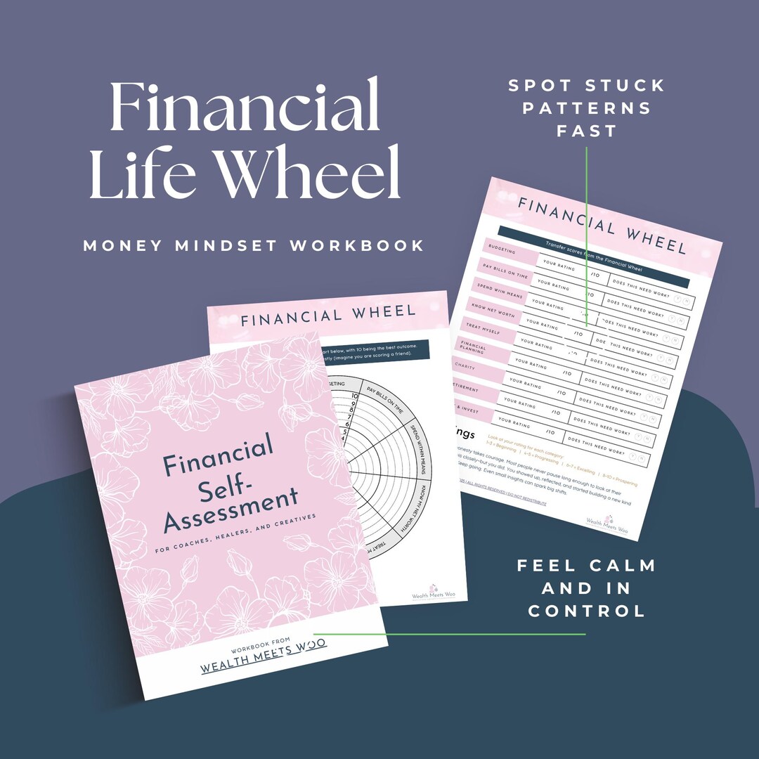 Financial Self-assessment Workbook | Printable Wheel of Life for ...