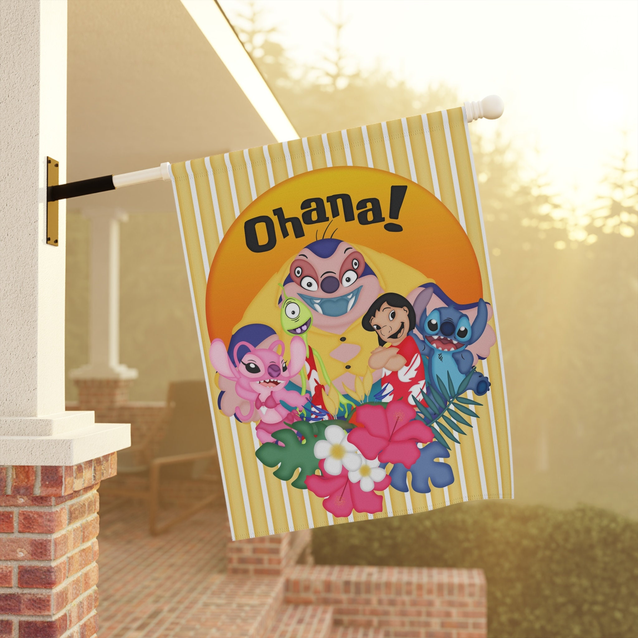 Disney's Lilo and Stitch Ohana Welcome Banner, Unique Home and Garden ...