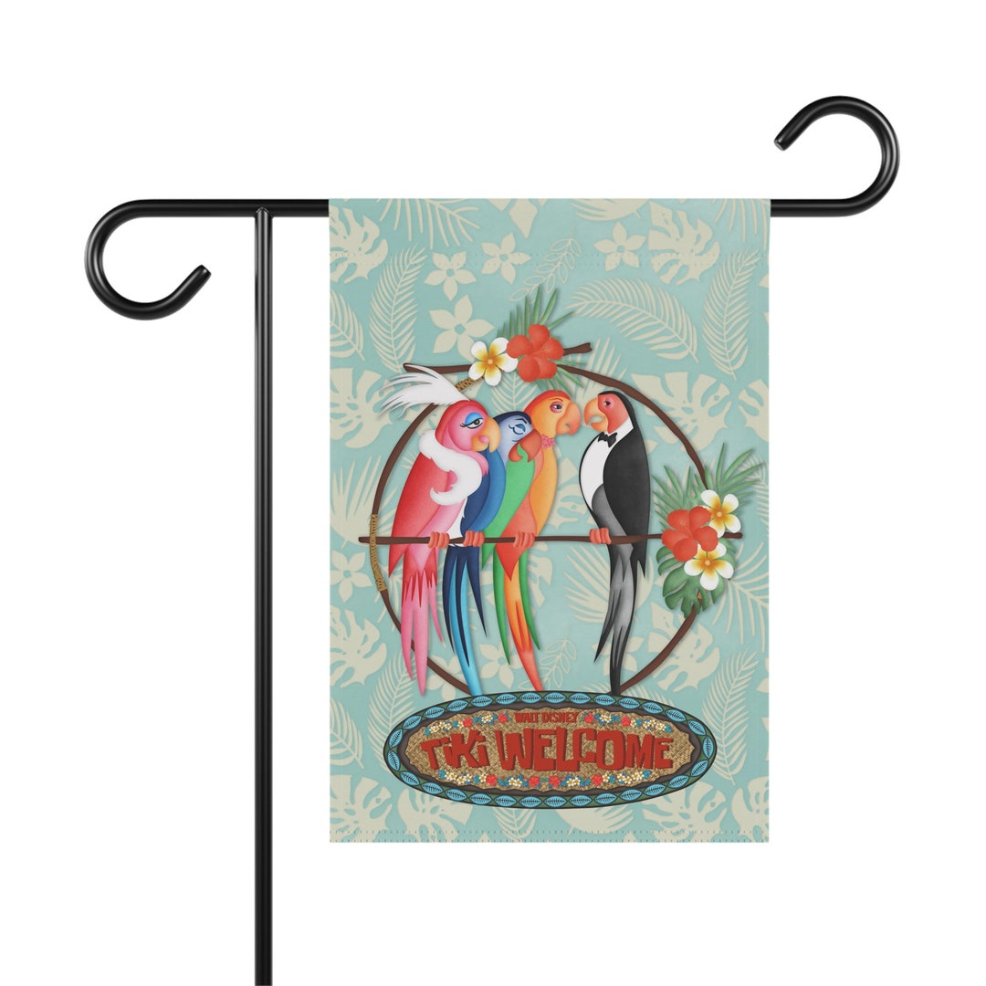 Disney Enchanted Tiki Room Home and Garden Flag, Disney Enchanted Tiki ...