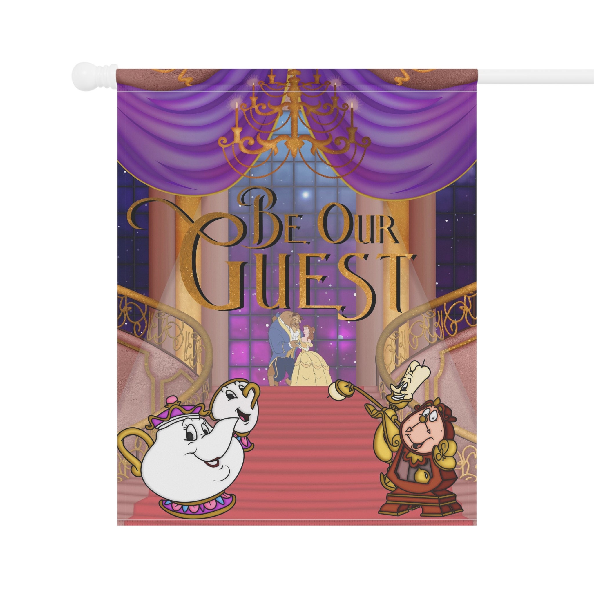 Disney Beauty and the Beast Home Banner, Unique Home and Garden Flag ...