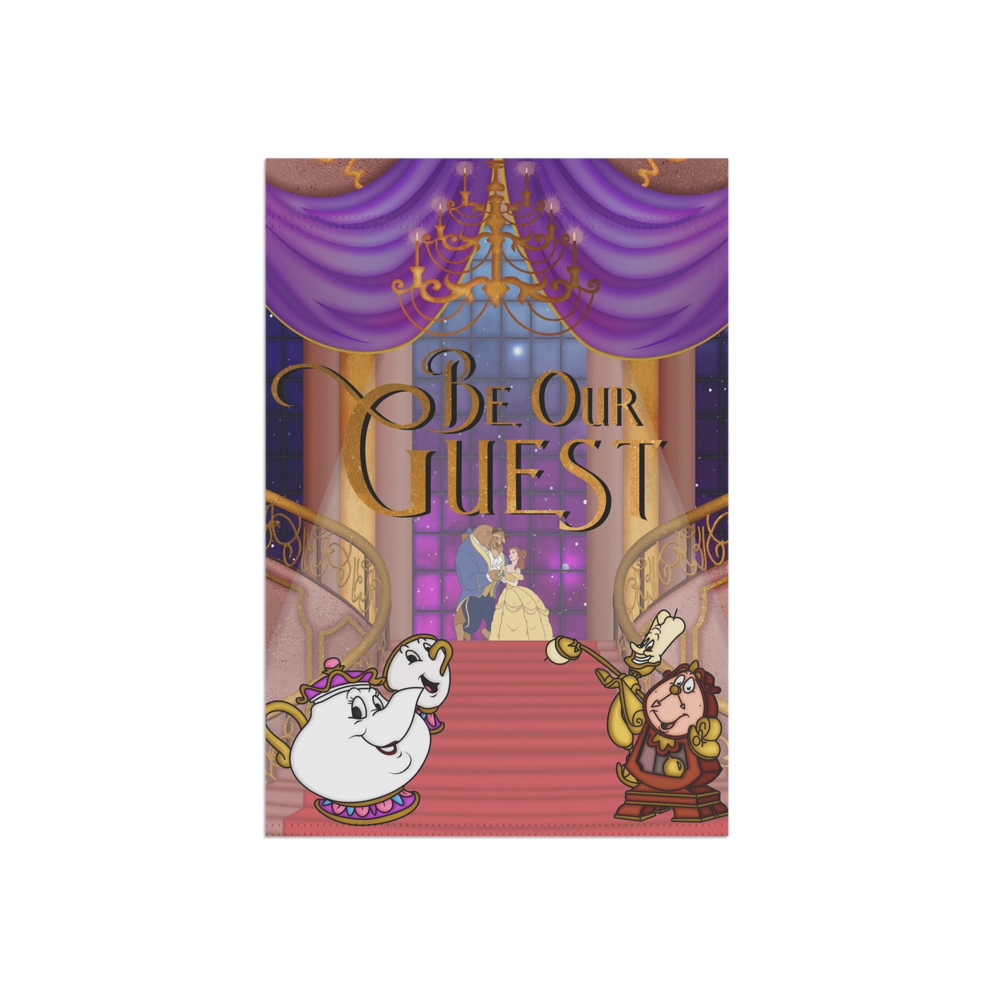 Disney Beauty and the Beast Home Banner, Unique Home and Garden Flag ...