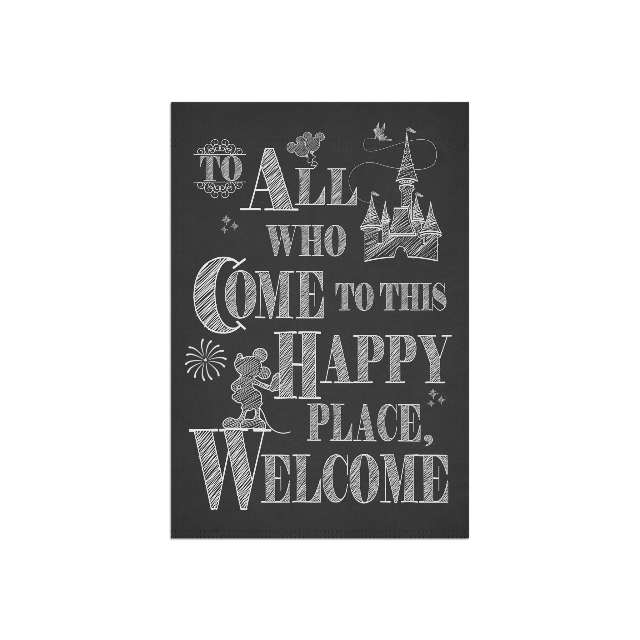 Walt Disney Iconic Quote Unique Home and Garden Banner, Disney Garden ...