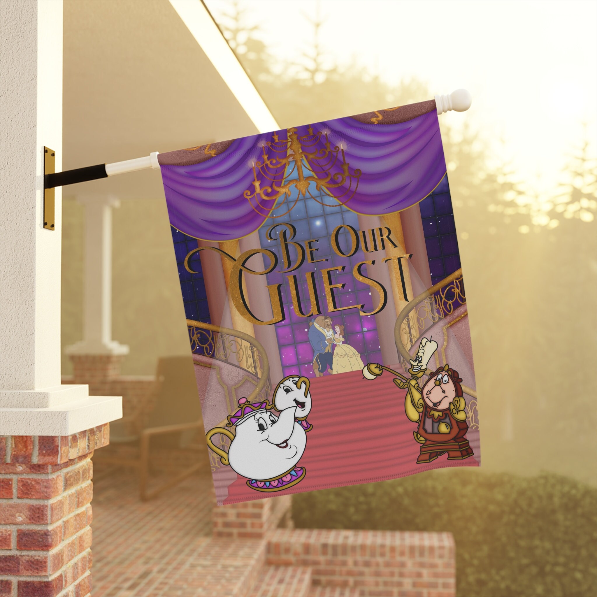 Disney Beauty and the Beast Home Banner, Unique Home and Garden Flag ...