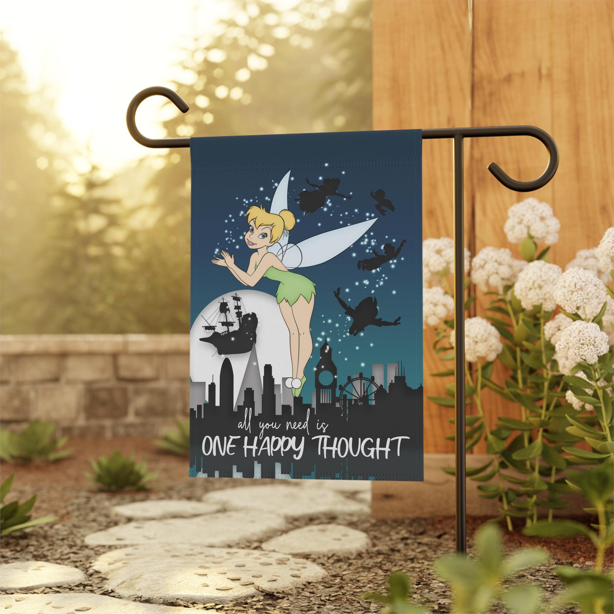 Disney Flag, Tinkerbell Home Banner, Unique Home and Garden Flag, Large ...