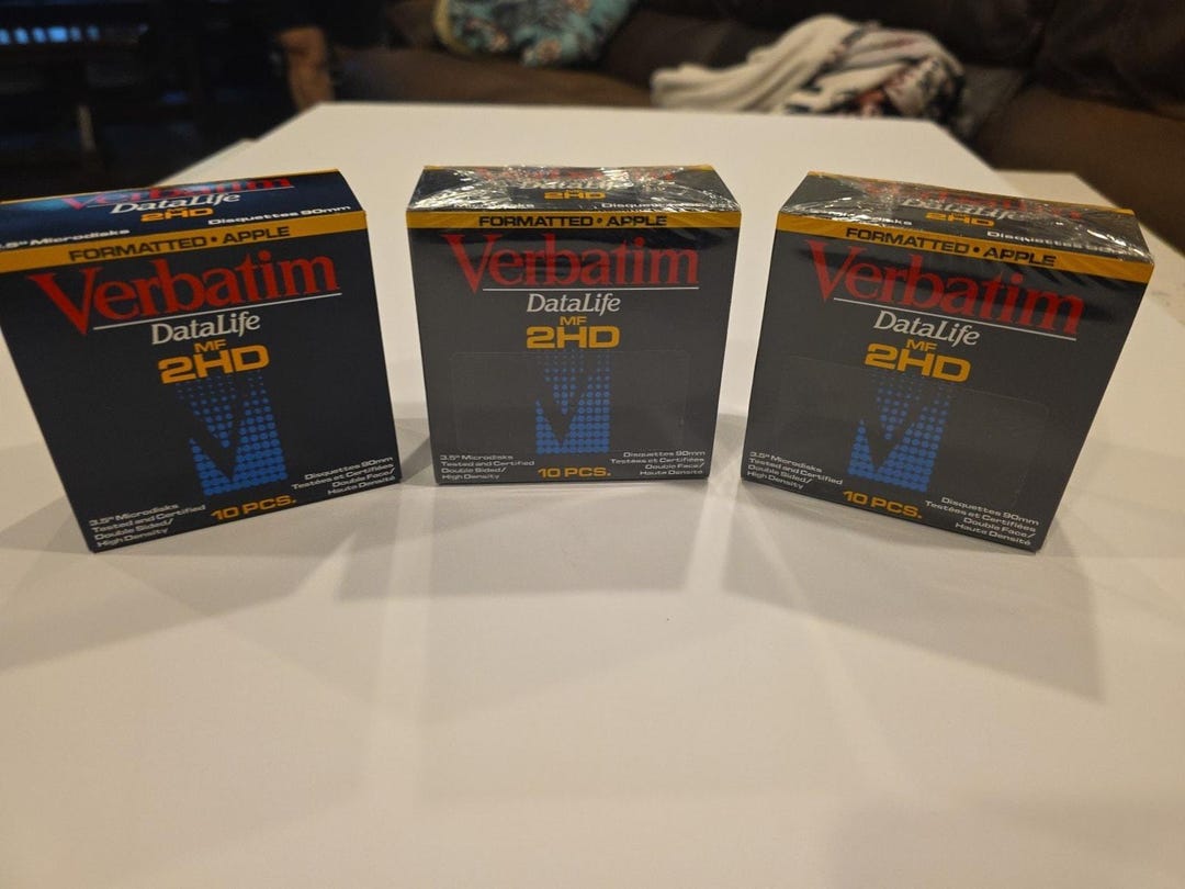 New Qty. 29 Vintage Verbatim 3.5” MF2HD Double Sided High Density ...