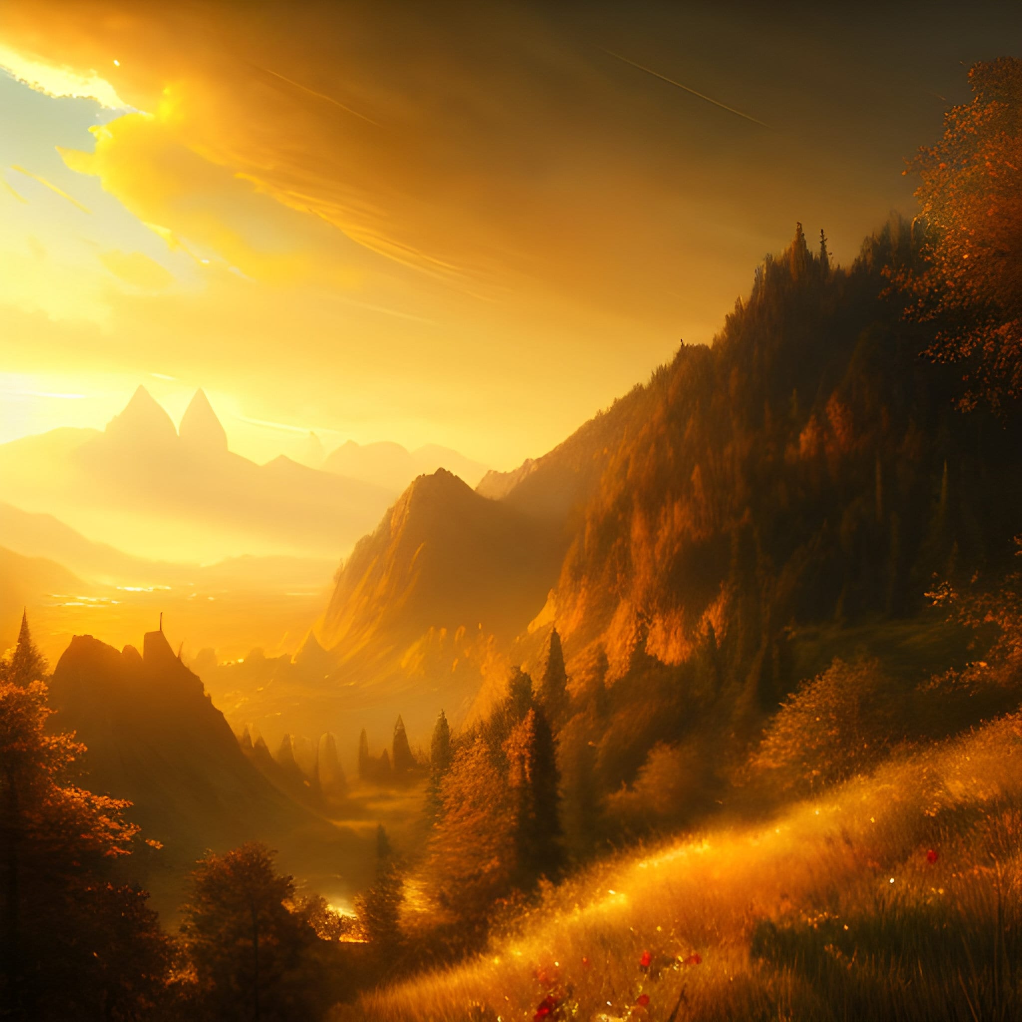 Dawn -digital Art- Great for Wall Art, Backgrounds, or Downloadable ...