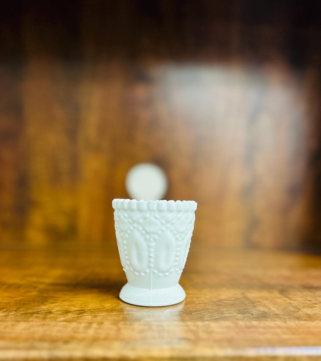 Vintage Westmorelamd Beaded Edge Milk Glass Toothpick Holder - Etsy