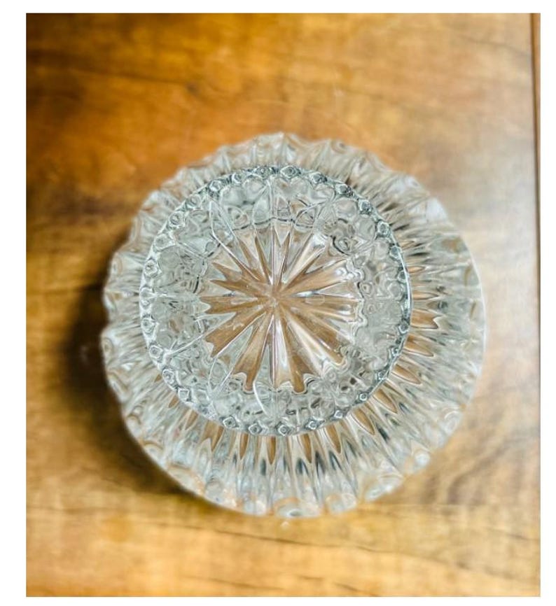 2 Vintage Oneida Southern Garden Potpourri Crystal Glass Bowl - Etsy