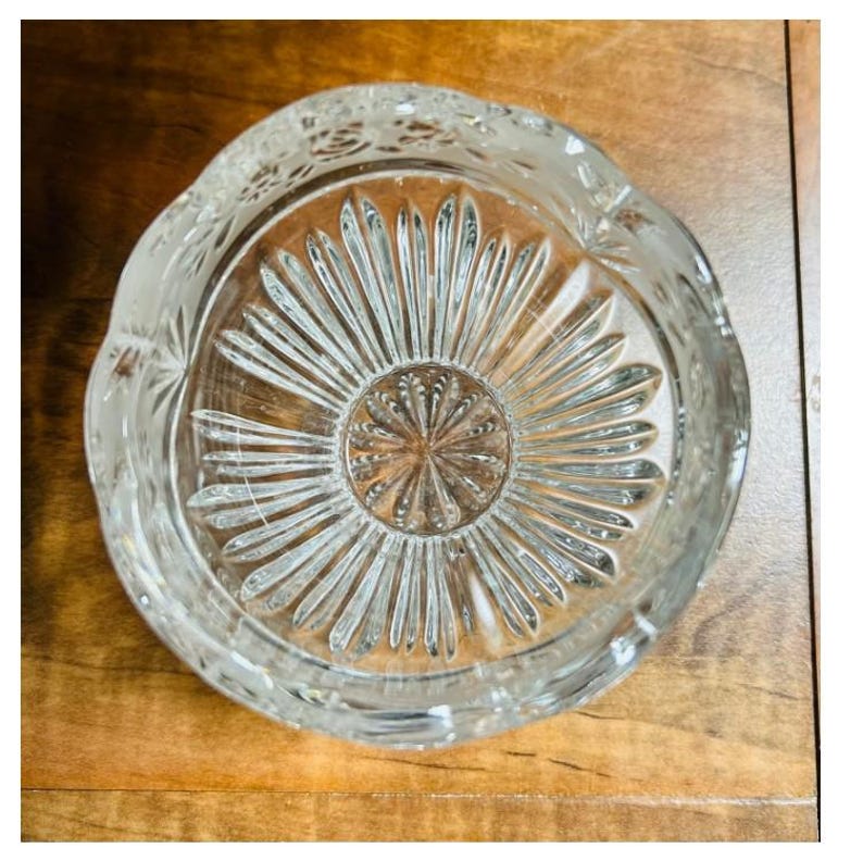 2 Vintage Oneida Southern Garden Potpourri Crystal Glass Bowl - Etsy