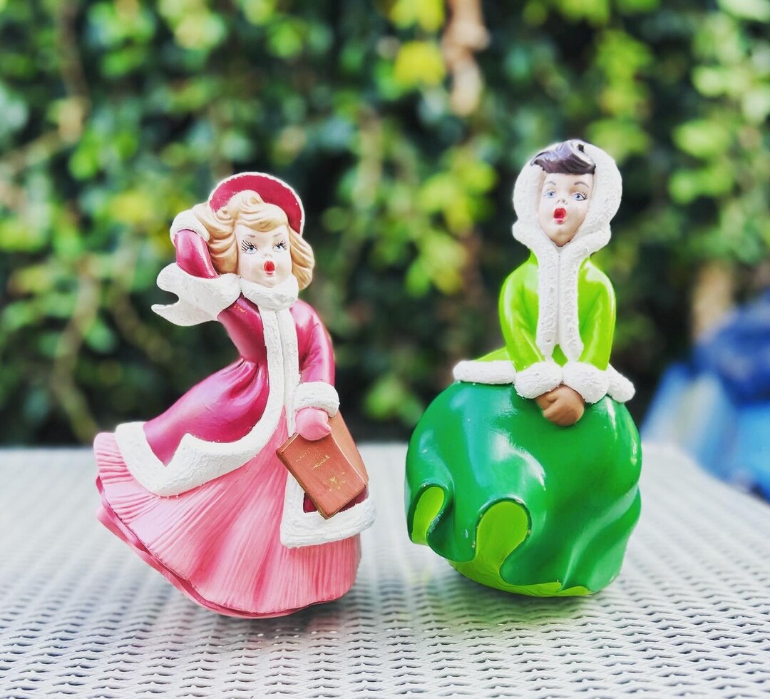 Vintage Atlantic Mold Ceramic Chrsitmas Carolers Choir Singing Ladies - Etsy