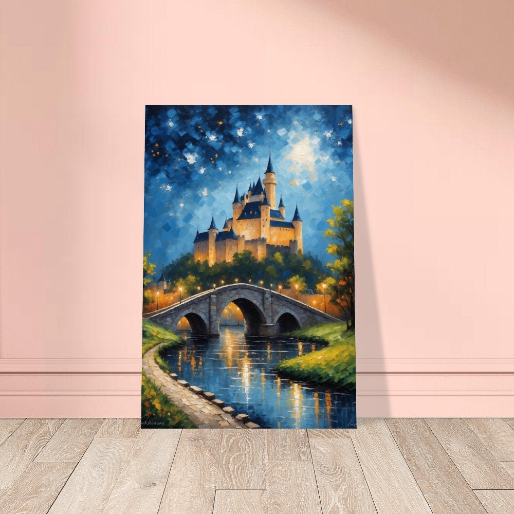 Fantasy Castle Oil Painting on Aluminum Enchanting Home Decor - Etsy
