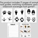 Winter Animal Tracks Activity & Scavenger Hunt - Etsy