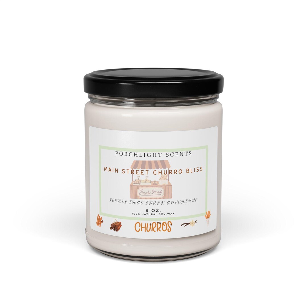 Main Street Churro Bliss Candle, Disney Parks Inspired, Cinnamon ...