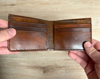 Handmade Leather Bifold Wallet for Men Best Gift for Men - Etsy