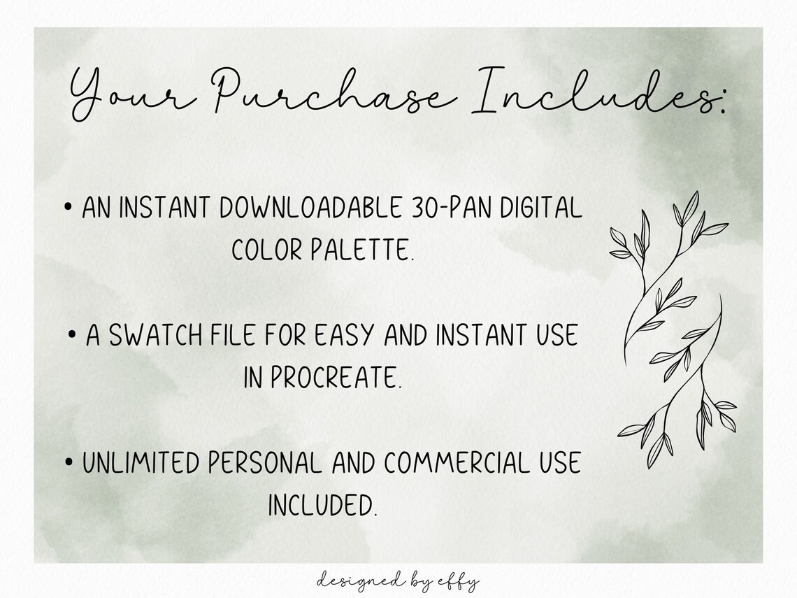 Brooklyn A Digital Color Palette Procreate iPad Digital Palette 30 Pan ...