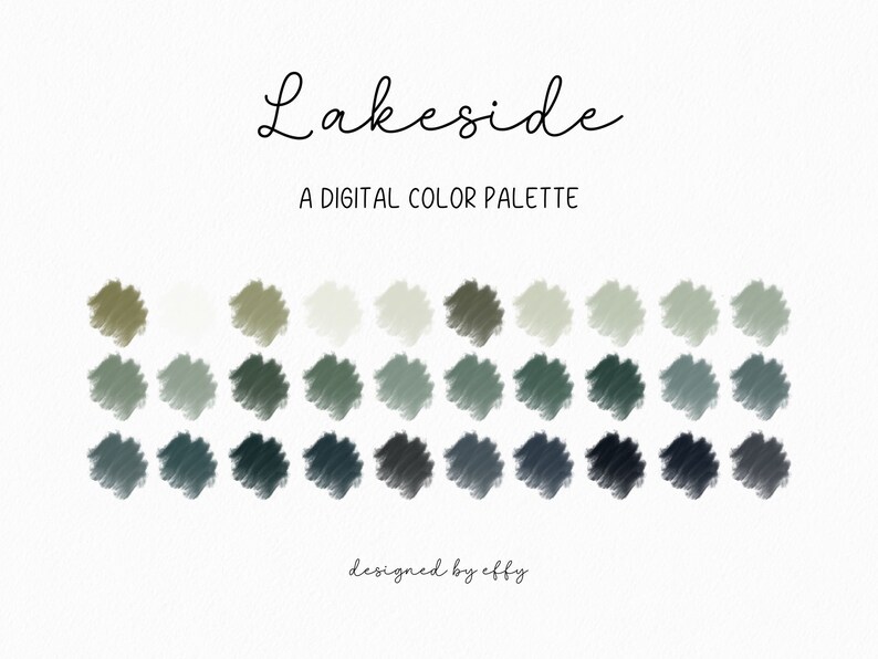 Lakeside Digital Color Palette Procreate iPad Digital - Etsy