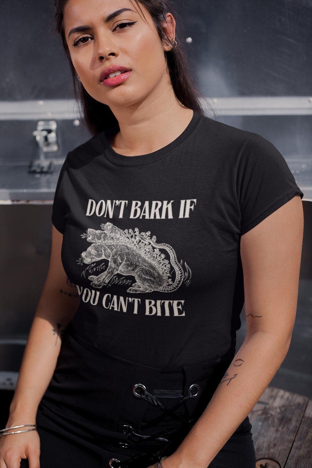 Don't Bark If You Can't Bite Tee | Greek Mythology | Dark Aesthetic T ...