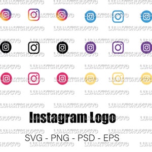 Instagram SVG PNG - Etsy