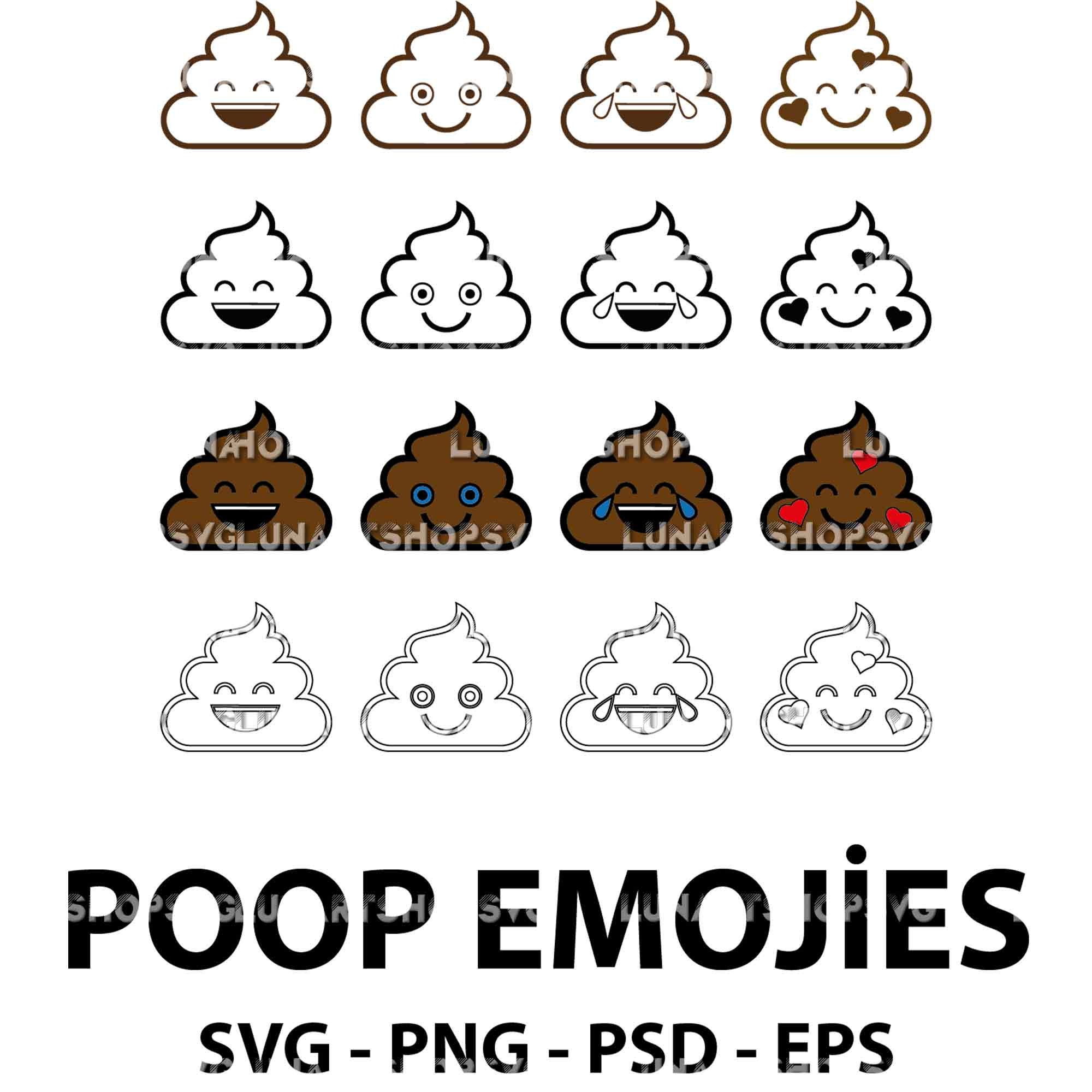 Poop Emoji SVG - Etsy Canada