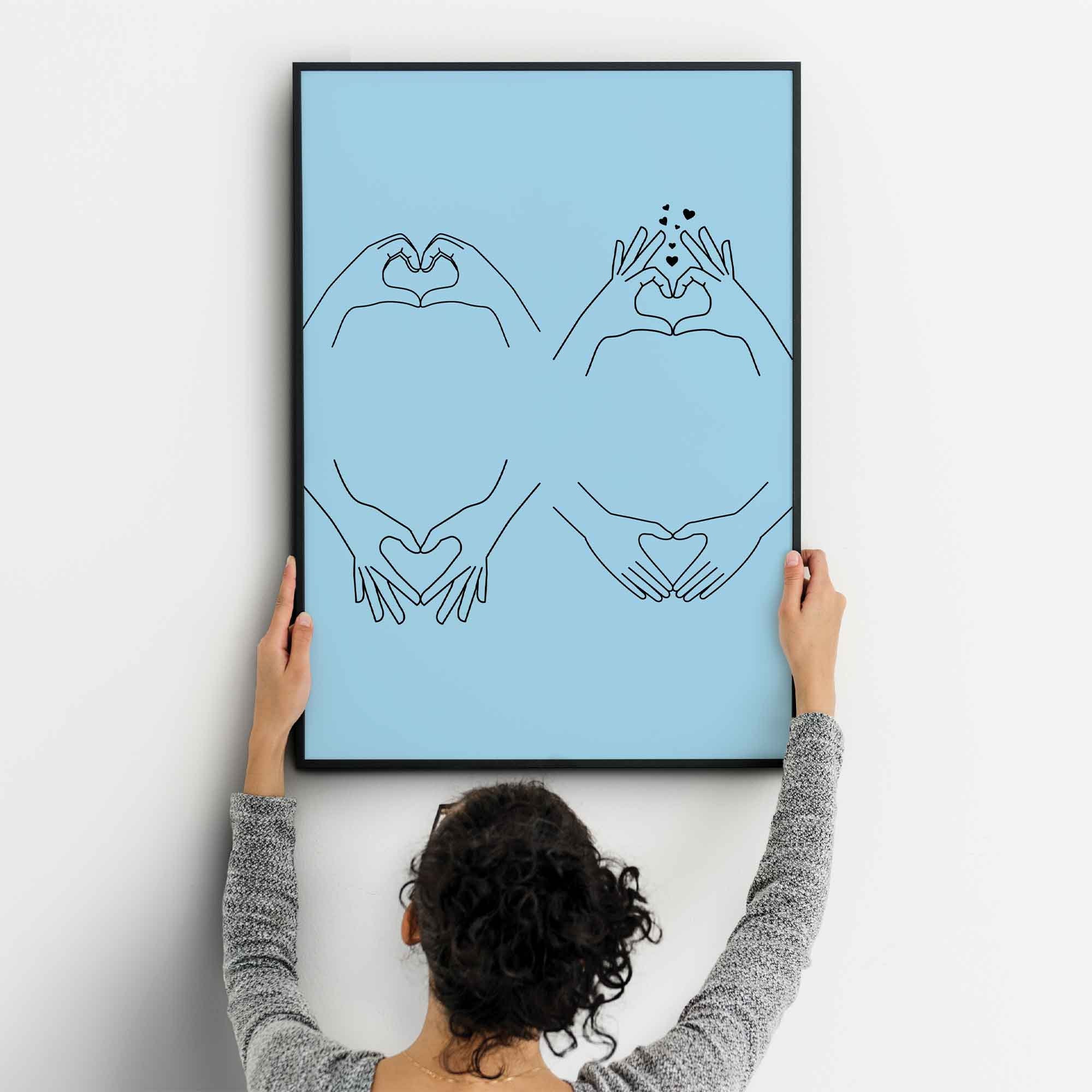 Hand Heart SVG Heart SVG Hand Heart Sign SVG - Etsy Canada