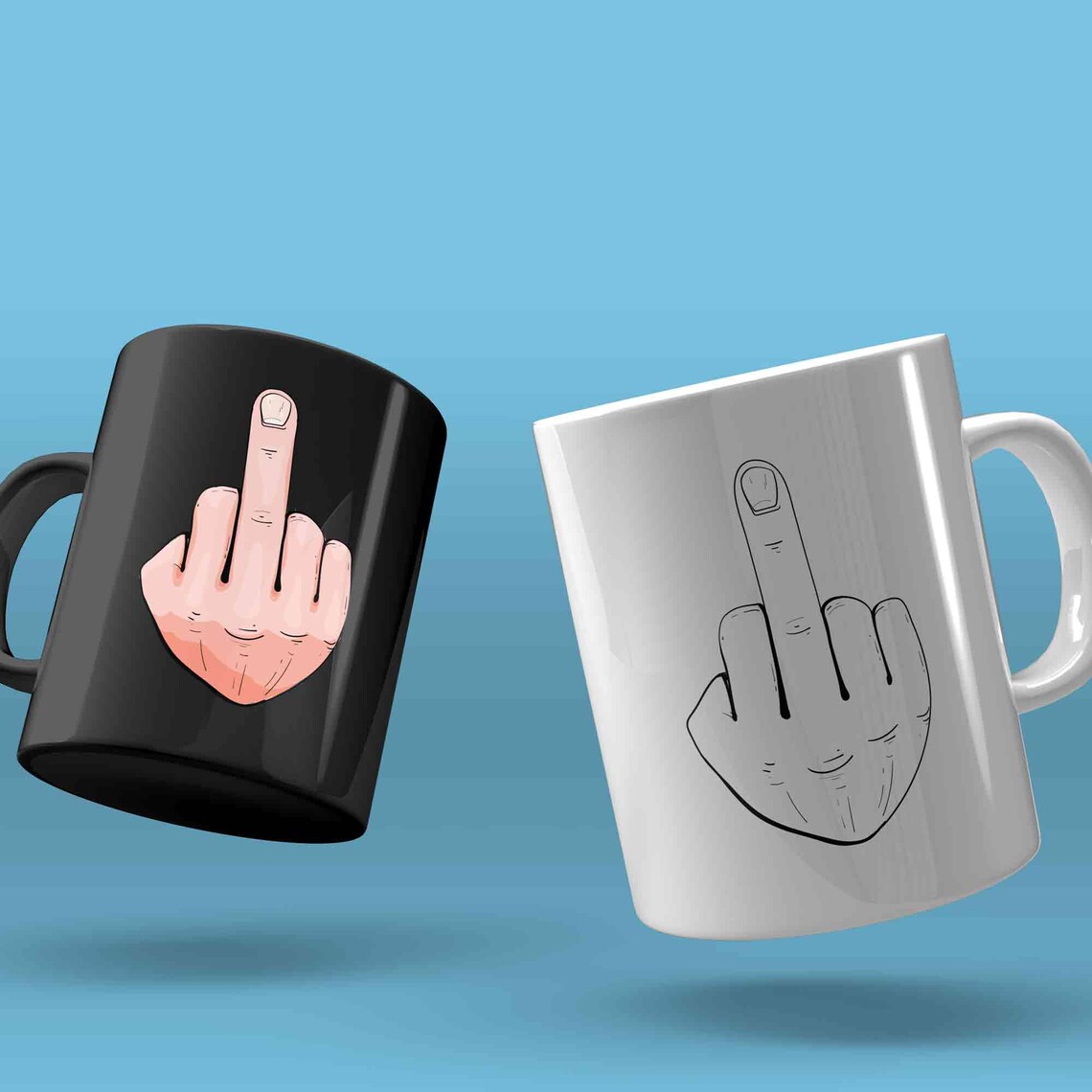 Middle Finger SVG - Etsy