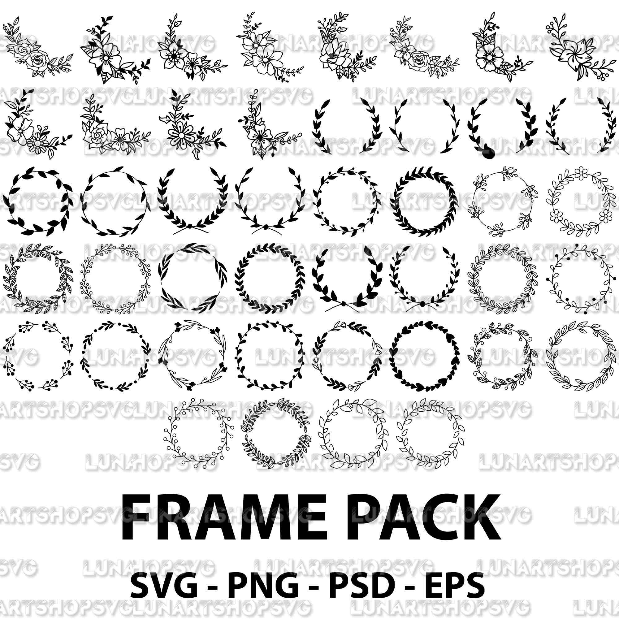 Frame Pack SVG - Etsy
