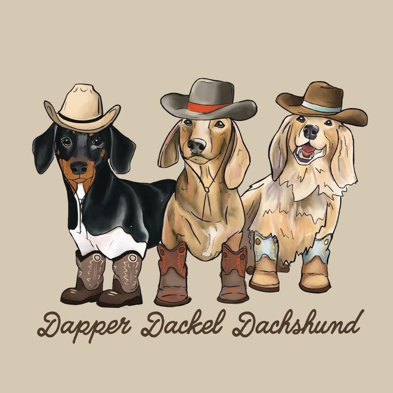 Dapper Dackel Dachshund Logo - Etsy